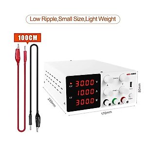DC Switching Power Supply, SPS-W3010, 30V 10A Digital Variable Power Source for Laboratory Test