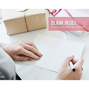 Red Formal Thank You Cards with Border - 48 Classic Note Cards with Envelopes - Perfect for Business Professionals & Special Events