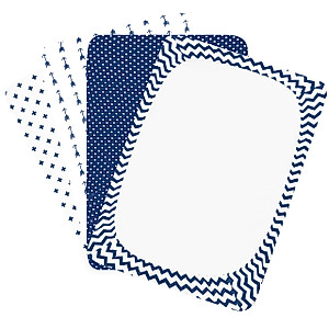 Pack n Play Sheets – Pack and Play Sheets 4 Pack – 100% Super Soft Jersey Knit Cotton Playard Mattress Sheets – Portable Playpen Sheet – Fitted Play Yard Mini Crib Sheets for Boy & Girl (24 x 38 x 5)