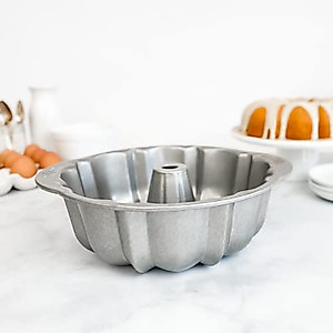 USA Pan Bakeware Nonstick Fluted Tube Cake Pan, Aluminized Steel 10-Inch