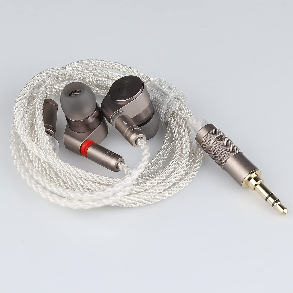 Linsoul TIN Audio T2 HiFi 2DD Double Dynamic Drive in Ear Earphone Bass DJ Metal Headphones, 3.5 mm 2pin