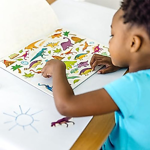 Melissa & Doug Sticker Collection Book: Dinosaurs, Vehicles, Space, and More - 500+ Stickers - FSC Certified