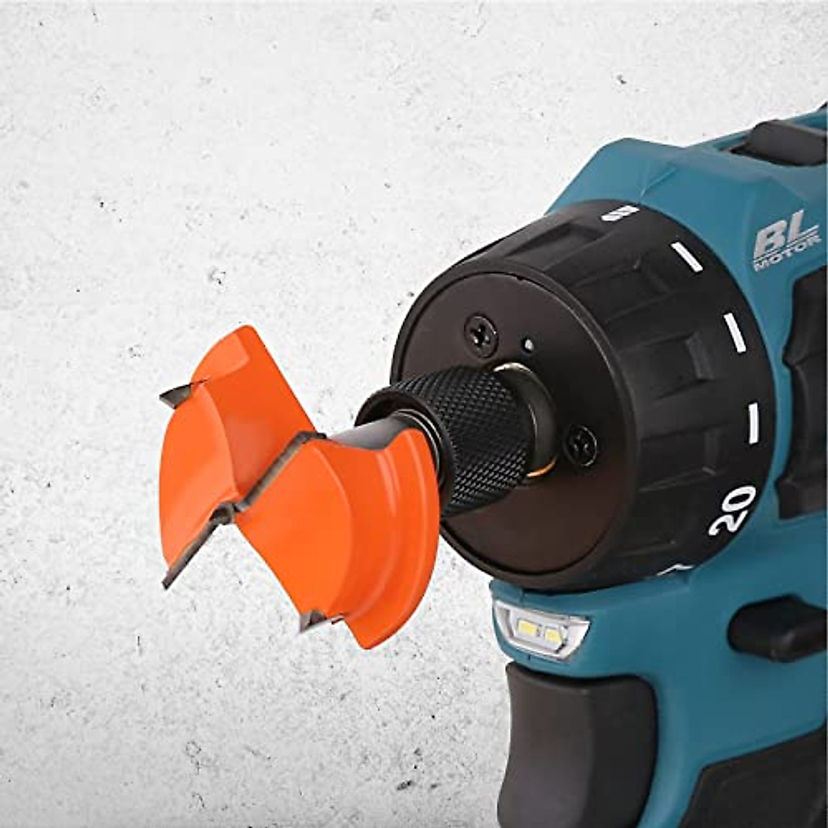 Vearter 1-3/8'' Tungsten Carbide Forstner Drill Bit, 2-Flute Woodworking Hinge Cup Hole Saw Cutter with Quick Release Shank for Kitchen Cupboard (35mm)