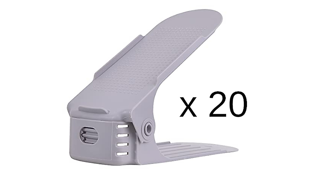 Adjustable Shoe Risers - Maximize Closet Storage Space