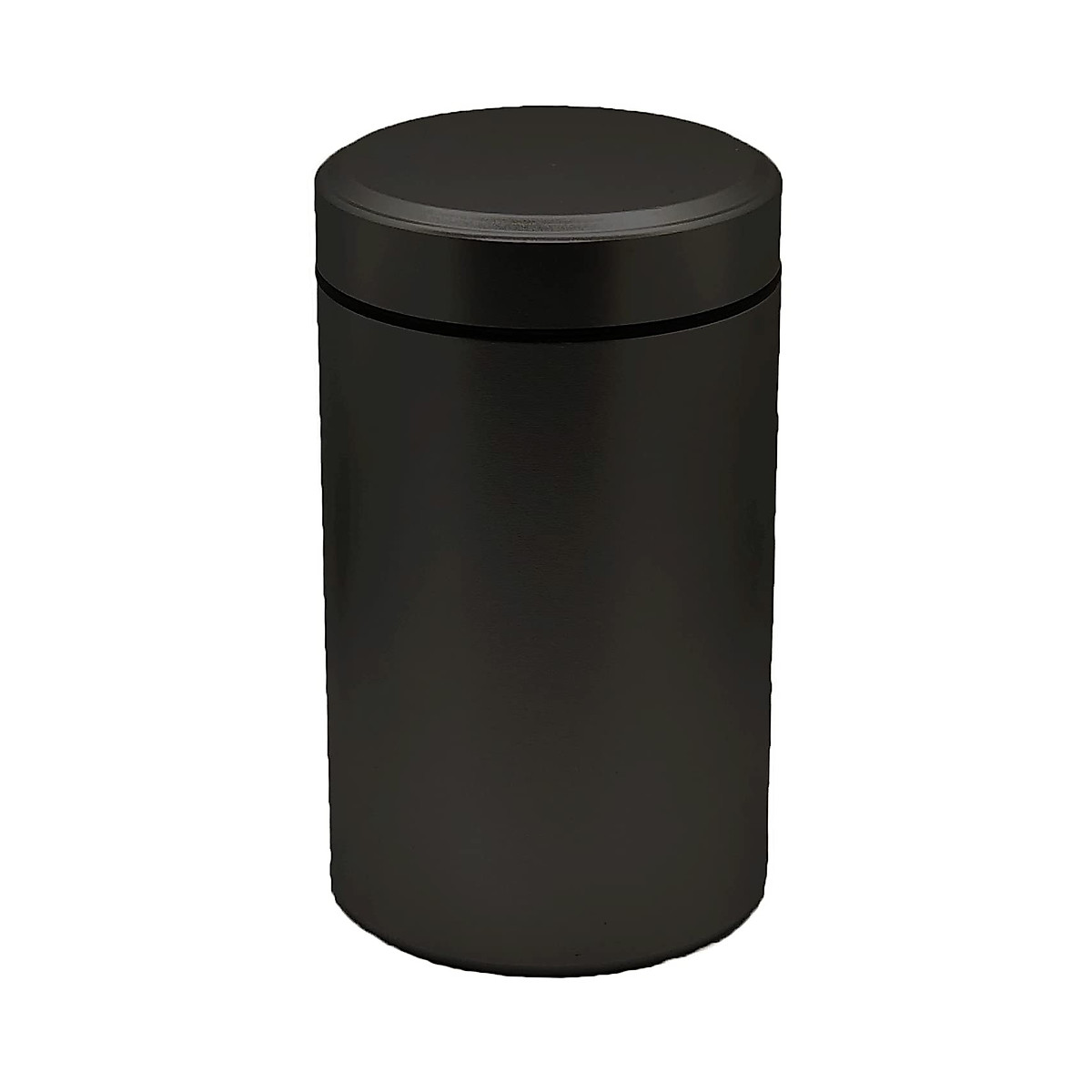 iSnuff Airtight Aluminum Storage Jar Portable Proof Container Bottle Multipurpose Storage Case Screw-top Lid Lock Odor for Spices, Coffee & Teas 140ml (Black)