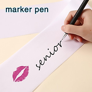 2 Pack Blank Sash White Sash Satin Sash, Plain Sash, Pageant Sash, Wreath Sash, DIY Sash for Party Decorations, Graduation, Wedding, Birthday, Halloween, 2 Pins Included