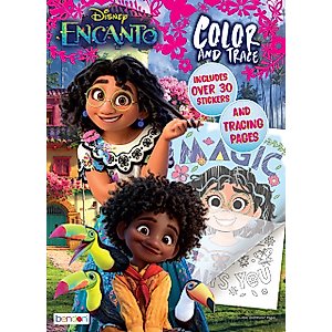 Disney Encanto 48 Page Color and Trace Coloring and Activity Book with 8 Tracing Sheets Paperback 51724 Bendon