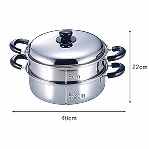 Shimomura 40444 Stainless Steel Pot, 7.1 inches (18 cm), Single Person Pot, Earthenpot, Double Handed Pot, Tabletop Pot, Shallow Type, Unbreakable, Chipless, Lightweight, Easy to Clean, Induction Compatible,