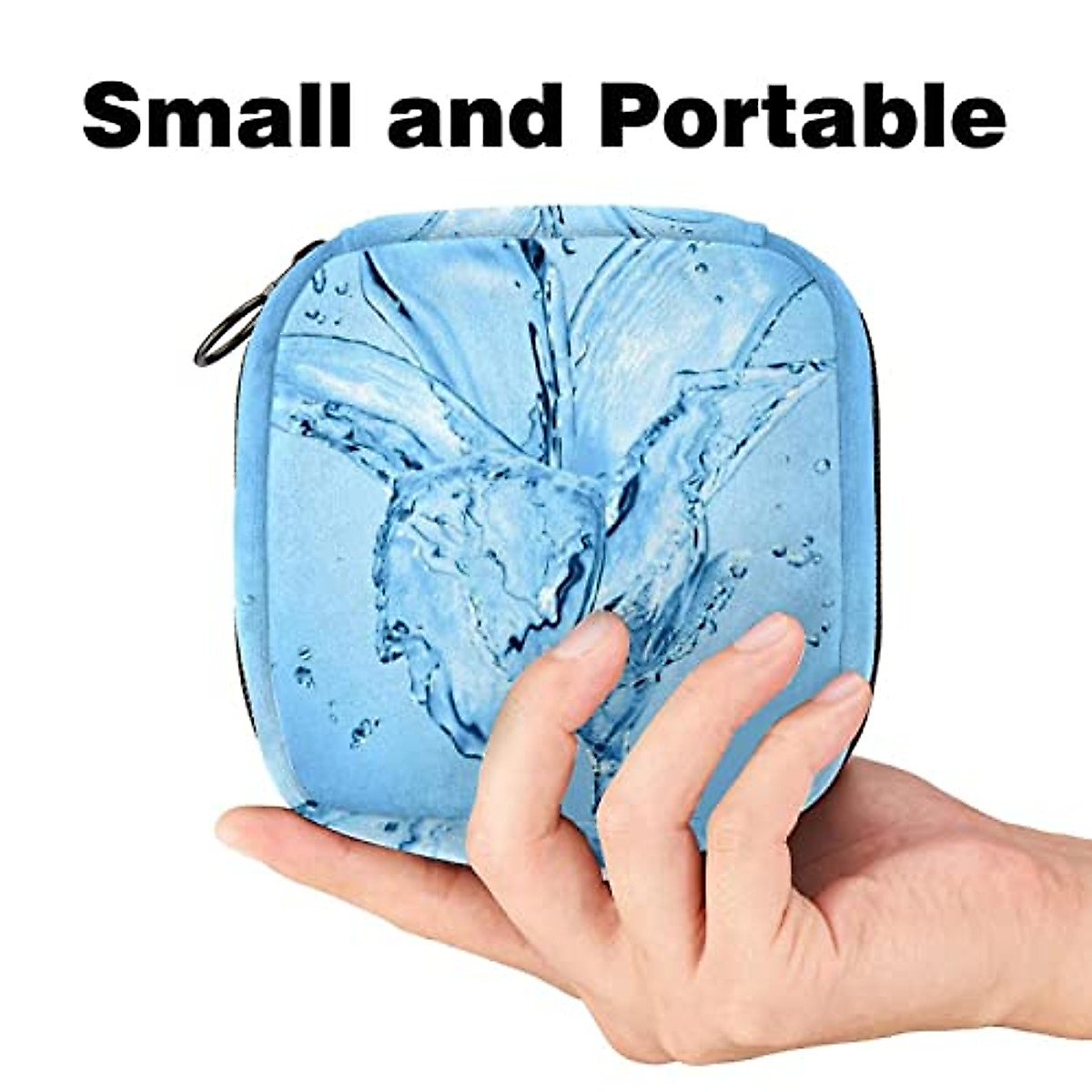 Sanitary Napkin Storage Bag Menstrual Cup Pouch Girls Travel Large Capacit Makeup Sanitary Pads Organizer, Lily Lilies Flowers