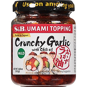 S&B Chili Oil with Crunchy Garlic, 3.88 Fl Ounce