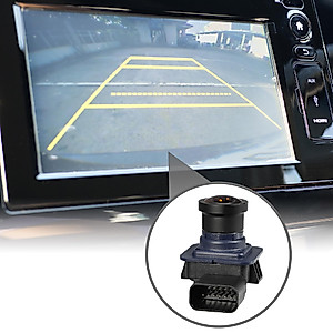 Partuto Rear View Back Up Camera No.GA8Z-19G490-A - Car Rear Park Assist Reverse Camera - for Ford Flex 3.5L V6 - Gas 2013-2019 Plastic Black - 1 Pc