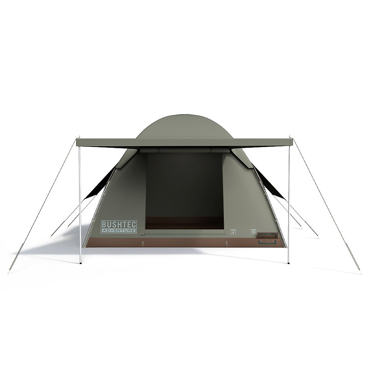 Alpha Kilo 4000 Canvas 6 Person Bow Tent, Camping Tent and Outfitter Tent with Waterproof and fire Retardant Ripstop Canvas.