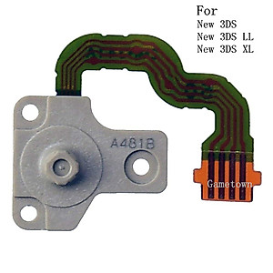 New Replacement C-Stick Analog C Joystick Stick Ribbon Cable with Stick Cap Cover for Nintendo New 3DS New 3DS XL LL-Light Grey