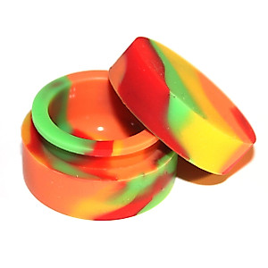 Titanium Carving Tool GR2 Silicone Mat Platnium Cured + Non-Stick Jar Container, 5.5" x 4.5" Pad (Green)