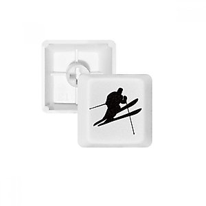 DIYthinker Skiing Winter Sport Black Outline Keycap Mechanical Keyboard PBT Gaming Upgrade Kit