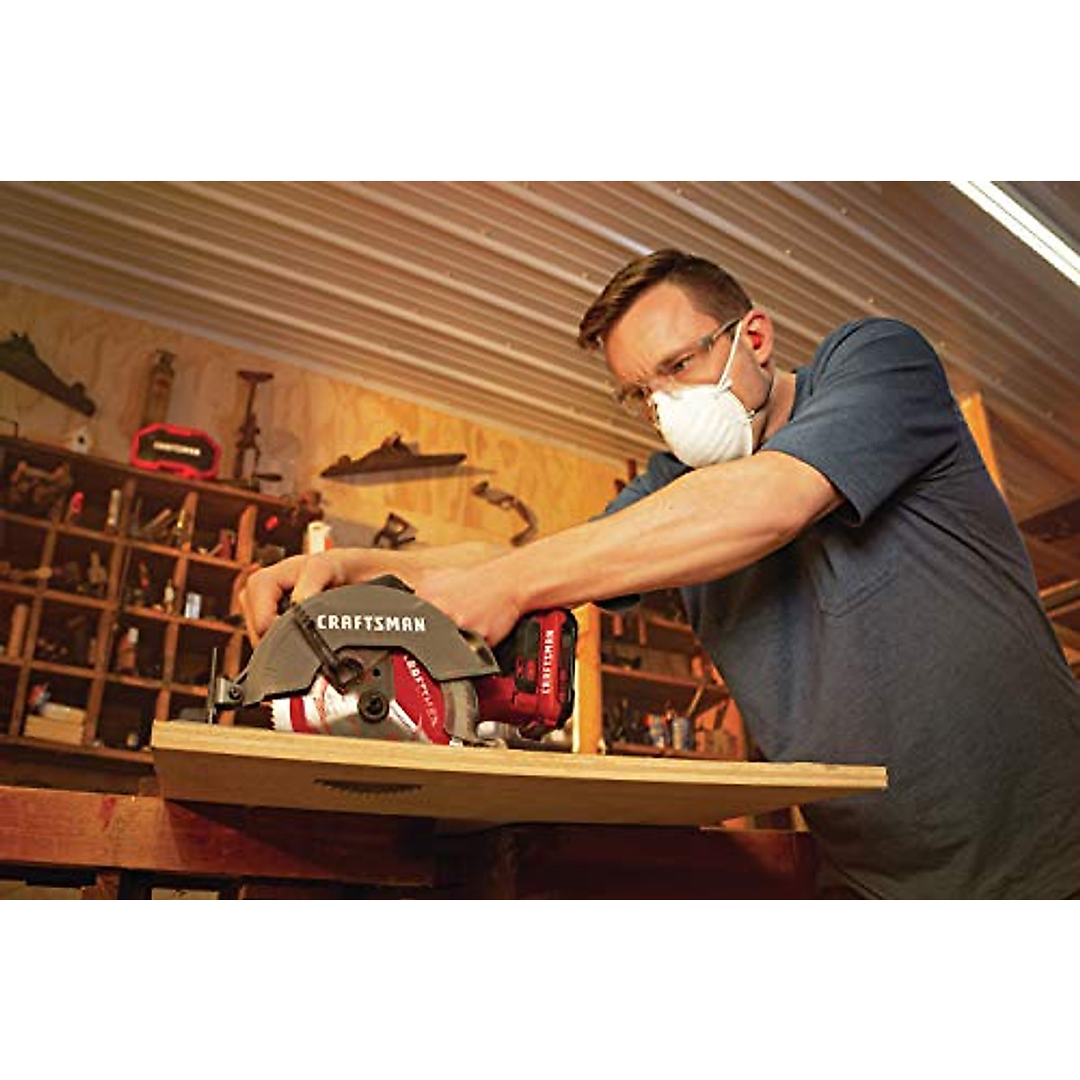 CRAFTSMAN V20* 6-1/2-Inch Cordless Circular Saw Kit (CMCS500M1)