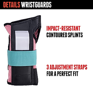 Triple Eight Saver Series Pad Set with Kneesavers, Elbowsavers and Wristsavers, Large, Shaved Ice