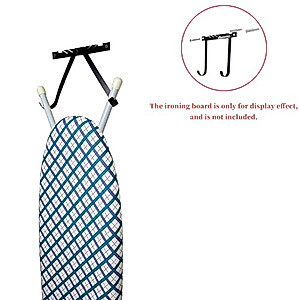 Fabias Over The Door Ironing Board Hanger, Especially for 1 3/4" Thick Doors (Without Basket)