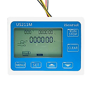 Digital Flow Meter Totalizer Flow Measurement with Nylon Water Flow Sensor G1/2 Turbine Flowmeter