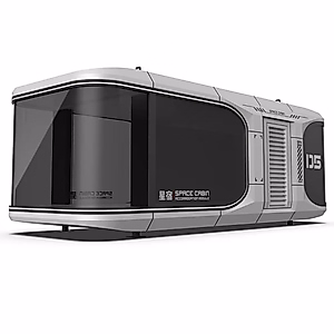 Modern, Portable Living: Prefabricated Mobile Capsule House/Hotel, 30x10.5x10Ft, 315 Sqft. Withstands high Winds, Offers on-The-go Convenience, Full Bathroom Included.