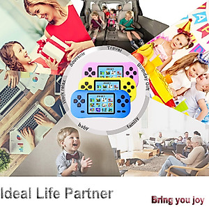 Douddy Kids Retro Handheld Game Console Built in 218 Old School Video Games 2.5'' Display USB Rechargeable 3.5 MM Headphone Jack Arcade Entertain System Children Birthday (Pink)