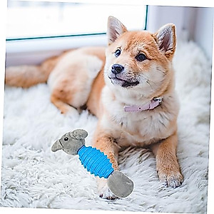 NOLITOY 2pcs Pet Toy Dog Grinding Toys Dog Molar Plaything Animal Dog Chew Toy Dog Dental Toys Dog Sound Toys Teething Toys for Puppies Outside Toys Soft Toy Plush Cartoon Dog Pet Supplies