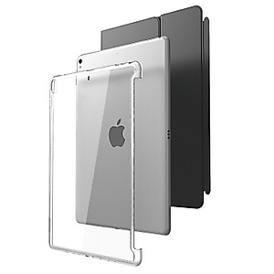 i-Blason Case for iPad Pro 10.5" (2017 Release) and iPad Air 3 10.5" 2019 (3rd Generation), Compatible with Official Smart Cover and Smart Keyboard Clear Hybrid Cover Updated Version (Clear)