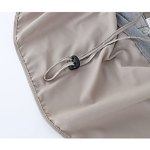 Home Prefer Mens Sun Hat with Neck Flap Quick Dry UV Protection Caps Fishing Hat (Ash Grey)