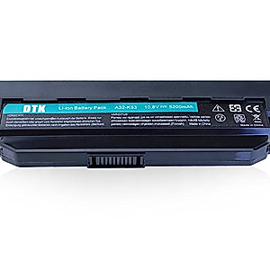 DTK A32-K53 A41-K53 A42-K53 Laptop Battery Replacement for ASUS X54C A53E A53S X54C X54L K43S K53E Notebook 10.8V 5200mAh 6-Cell