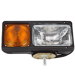 ECOTRIC 2 Pcs Universal Light Snow Plow Lamp Headlight Turn Signal Snowplow Replacement For 505K On Truck& Pickup