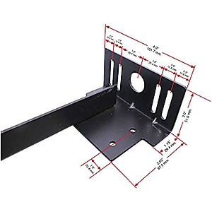 Tech Team Bed Frame Extension Set, Extend a Metal Bedframe to Meet a Headboard or Footboard, 2 Pieces, Hardware Included