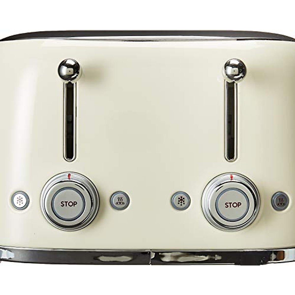 Smeg 50s Retro Line Cream 4x4 Slot Toaster