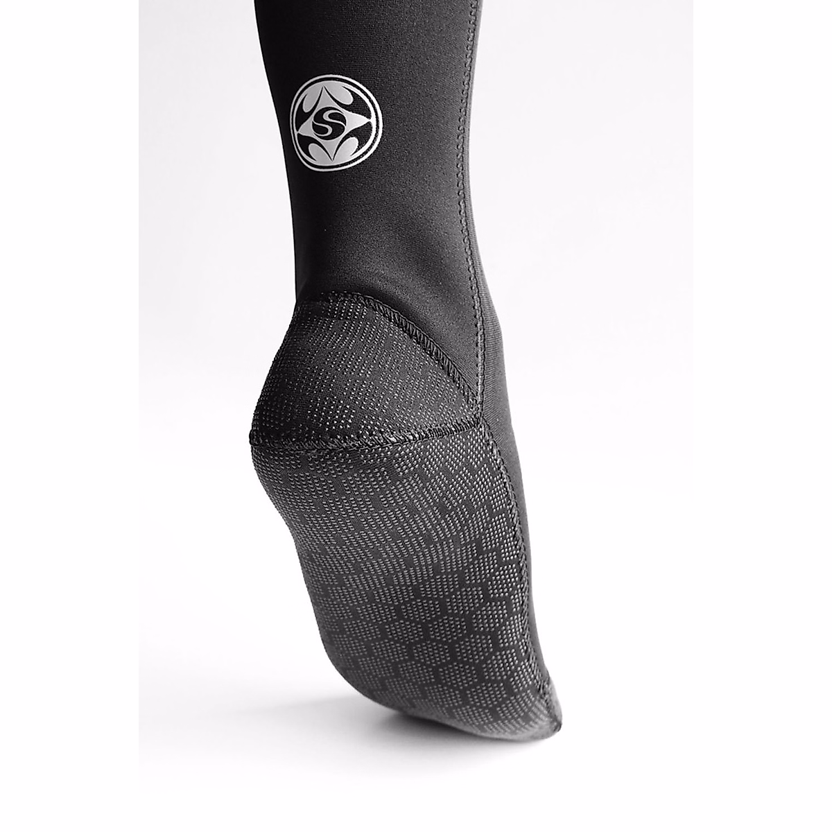 Neoprene Water Fin Sock Diving Wetsuits Sock 3MM for Women Men, Thermal Beach Sock Anti Slip Flexible for Snorkeling Surfing Kayaking Swimming Sailing(3MM black, M)