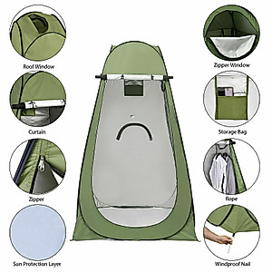 1-2 Person Portable Pop Up Toilet Shower Tent Changing Room Camping Shelter