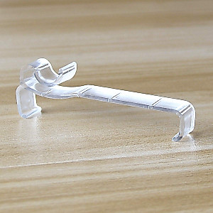 Valance Clips 6pcs 3'' Window Blinds Hidden Clip Clear Plastic for Horizontal Blinds Valance Retainer Holder