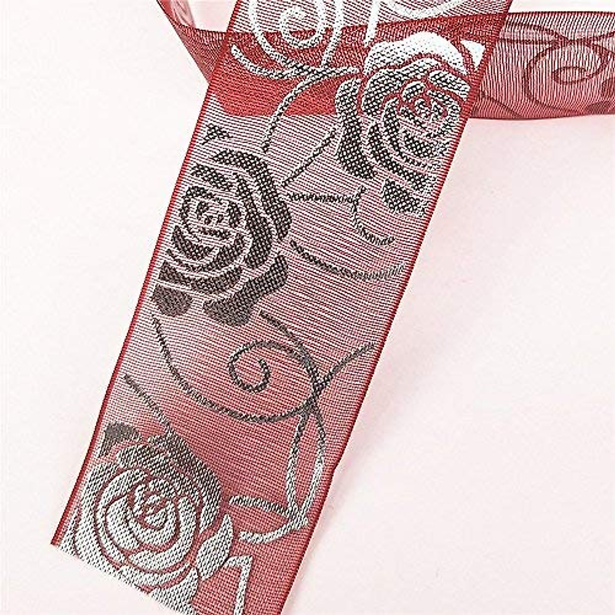 Chenkou Craft Random 20 Yards 1" 25MM Mix Lots Spring Summer Organza Ribbon Assorted Dots Bow Flower Love Heart Rose (Organza Ribbon 1")