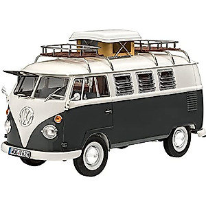 Revell RV07674 07674 VW T1 Camper Model kit 1:24 Scale, Unpainted