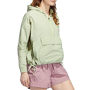 adidas Women's Utility Anorak Jacket, Magic Lime Medium