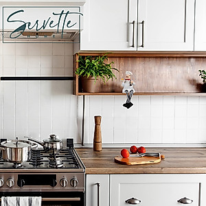 Chef Kitchen Décor Shelf Sitters with Long Legs - Wine