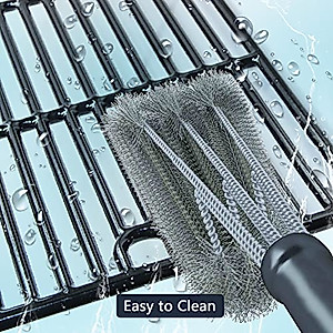 Hongso 17 5/8" x 19 1/8" Cast Iron Grill Grates Replacement Parts for Master Forge SH3118B, Brinkmann 810-3820-S, 810-3821-F, 810-3821-S, Dyna-Glo DGP350NP and Master Forge MFA350CNP Gas Grills PCG222