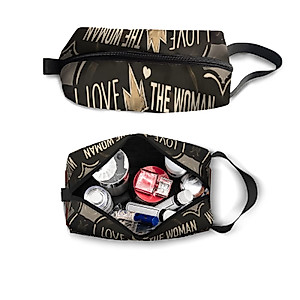 Makeup Bag for Women, Black Girl Stuff, Gifts for Black Women, Travel Size Products for Women, Sister Bags for Black Women, Black Women Makeup Bag