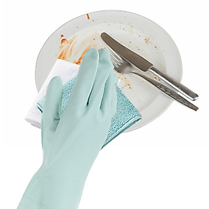 VILLCASE 2 Pairs gloves Kitchen Cleaning Supply Kitchen Accessory Dishwashing Supplies Dishwashing Glove Kitchen Glove waterproof brush large pvc