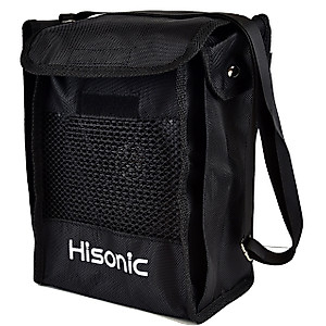 HISONIC HS120BT HL Portable PA System with Wireless Microphones and Lithium Rechargeable Battery and Car Cable Bluetooth Connected with Cell Phones and Pads Black