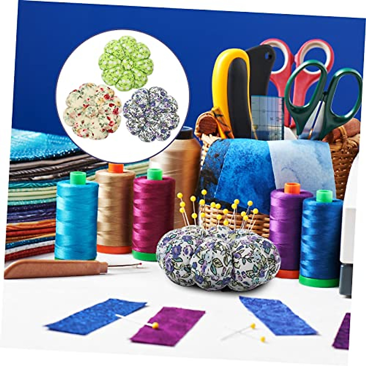 TEHAUX 3pcs Wrist Pin Bag Floral Supplies Retainer Holder Corsages Wristlet Floral Pin Holder Wrist Pin Cushion Holder Wrist Band Needle Wrist Holder Wrist Strap Pin Cushions Sewing Tool