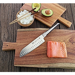 Cangshan X Series 59144 German Steel Forged Santoku Knife, 7-Inch