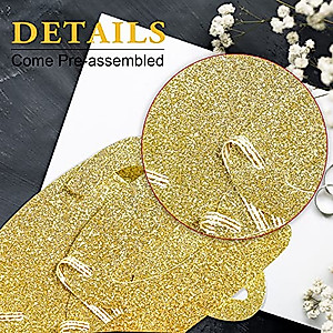 He Asked She Said Yes Gold Glitter Banner - Wedding, Engagement, Bridal Shower Party Decorations