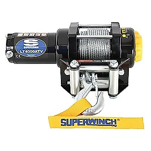 Superwinch 1140220 Black 12 VDC LT4000ATV Winch - 4000 lb. Load Capacity