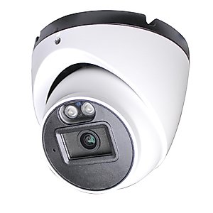Sinis 8MP Security Analog Dome Camera,TVI/AHD/CVI/960H, 100ft IR/Colorfull Night Vision, IP67 Outdoor Waterrproof, 2.8mm Fixed Lens, White Turret Camera, Default 8MP TVI Output