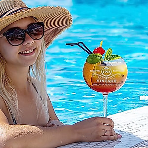 30th Birthday Gift for Her, 1993 30th Birthday Gifts for Women Wine Glass 25OZ, 30 Year Old Bday Gifts for Women Best Friend Female Sister Wife Daughter, Funny 30th Anniversary Presents Ideas