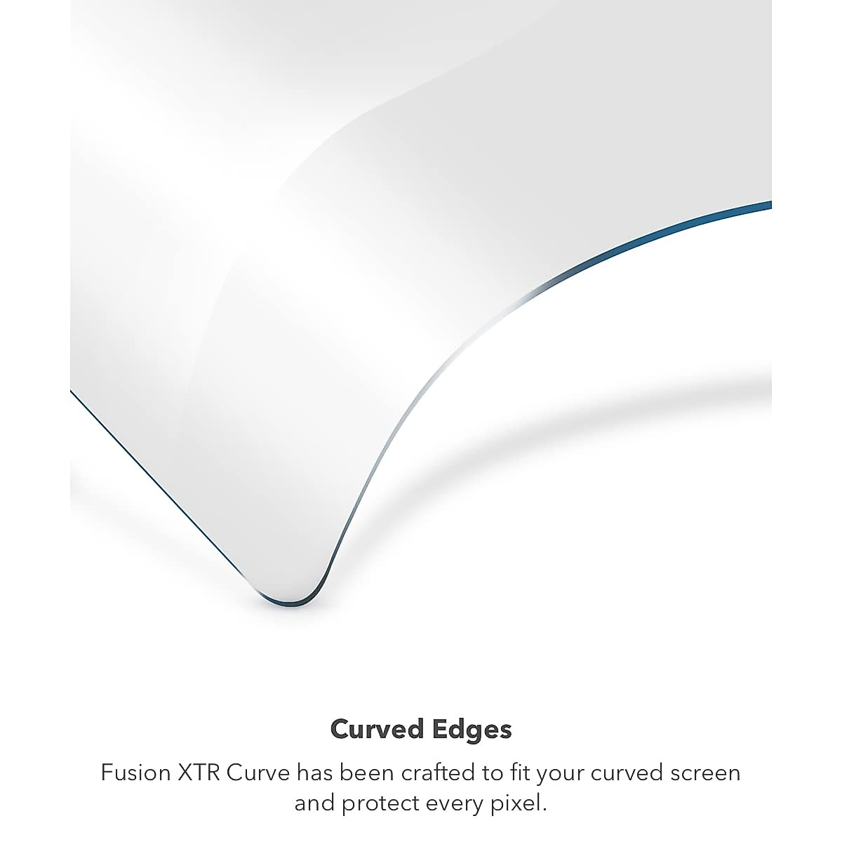 InvisibleShield Fusion XTR Curve for Samsung Galaxy S22 Ultra – Flexible Hybrid Screen Protection – with D3O – Blue Light Filter – Ultra Touch Sensitive – Biometric Technology –for Curved Screens